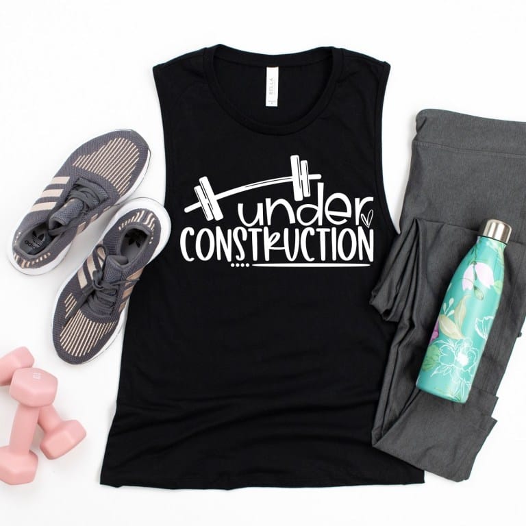 Under Construction Women's Muscle Tank – J. Mack Designs