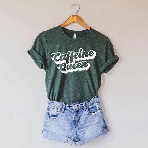 Caffeine Queen Graphic Tee – J. Mack Designs