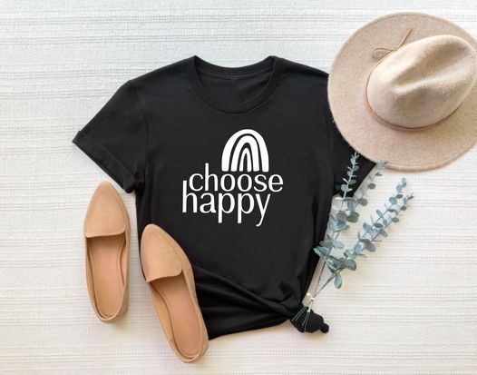 Choose Happy Graphic Tee – J. Mack Designs